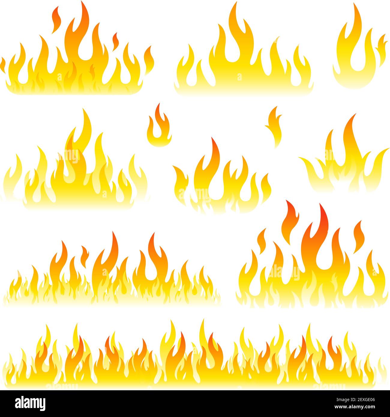 Fire flames symbol Stock Photo - Alamy