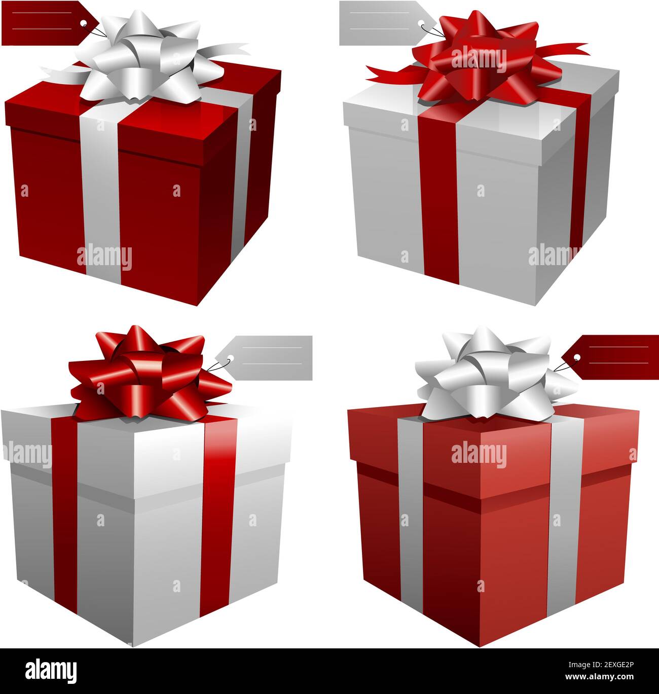 Gift boxes vector collection hi-res stock photography and images - Alamy