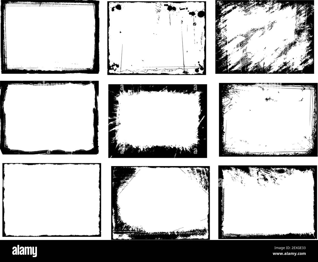 Grunge frames hi-res stock photography and images - Alamy