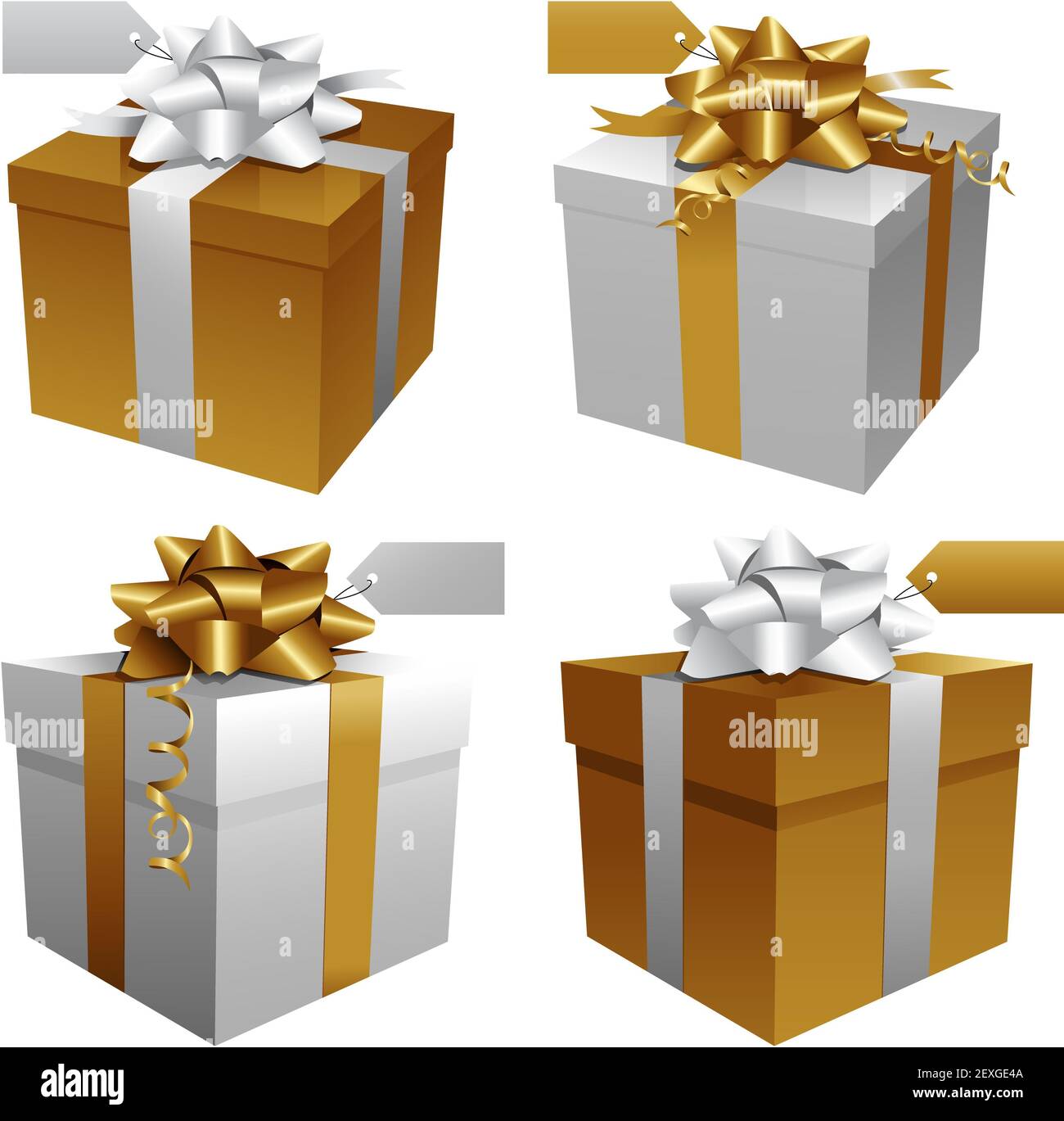 Gift boxes vector collection hi-res stock photography and images - Alamy