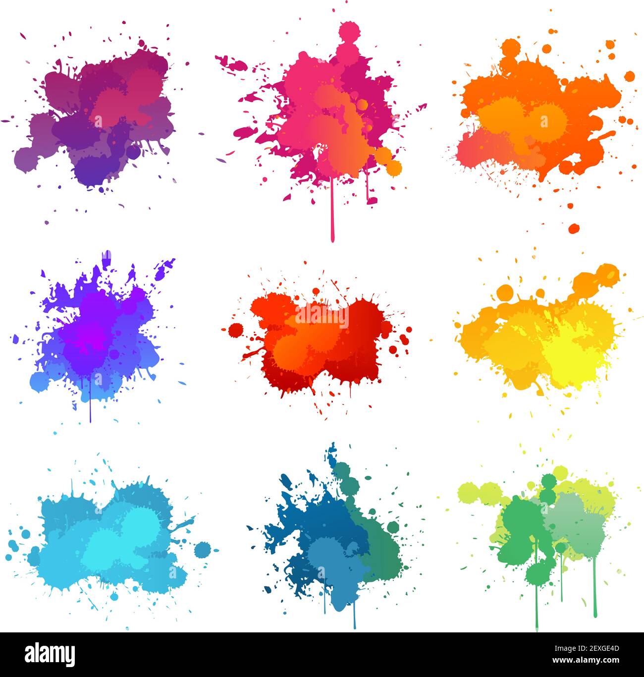 Paint splash vector hi-res stock photography and images - Alamy