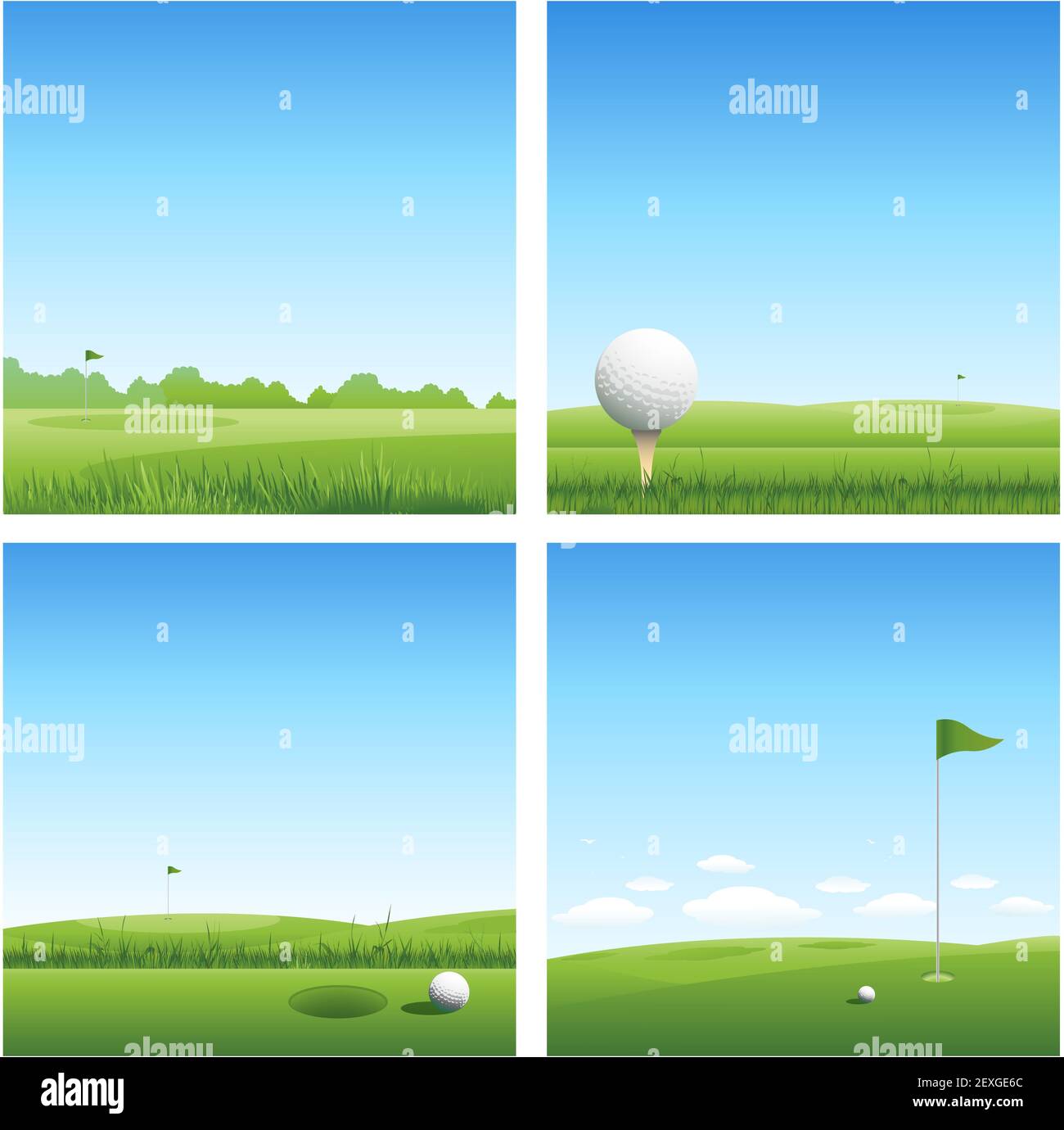 Golf flag Cut Out Stock Images & Pictures - Alamy