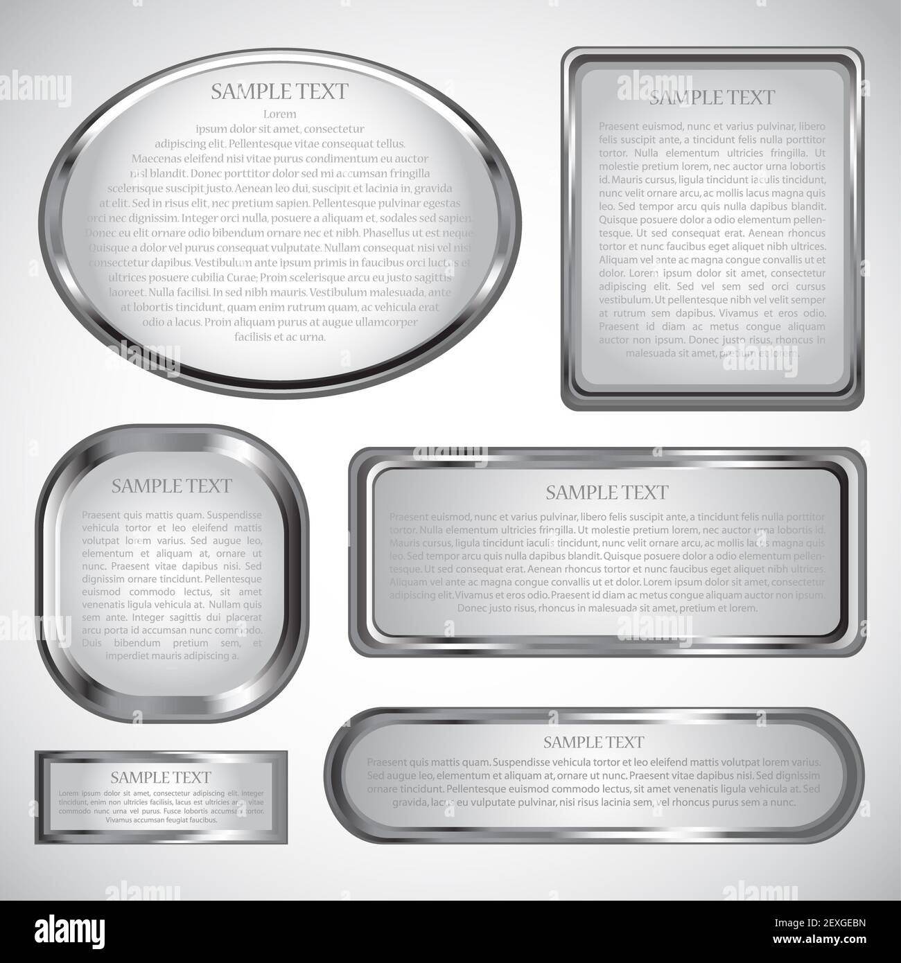 Border vector set hi-res stock photography and images - Alamy