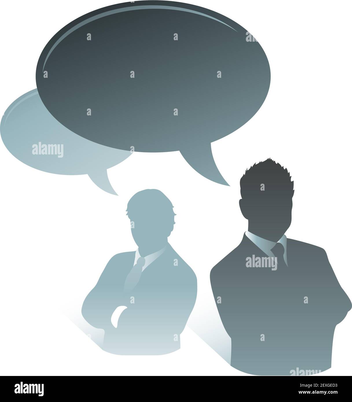 Speech bubble business communication Cut Out Stock Images & Pictures ...