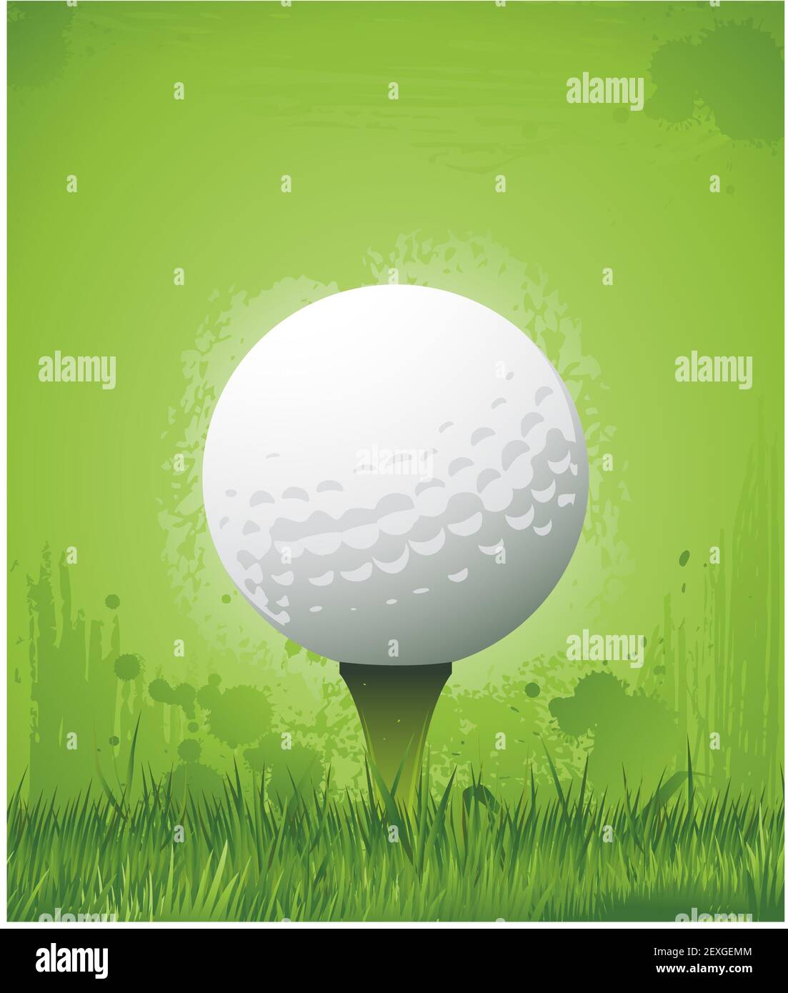 Golf green vector hi-res stock photography and images - Alamy