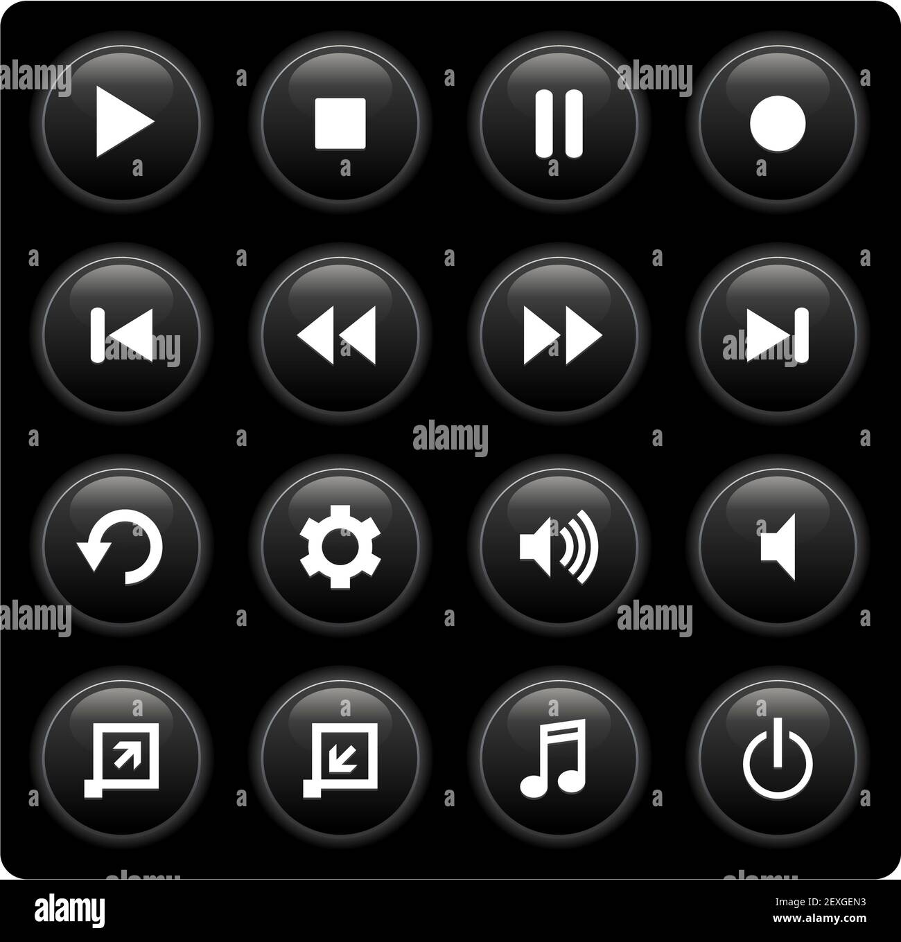 Buttons icon hi-res stock photography and images - Alamy