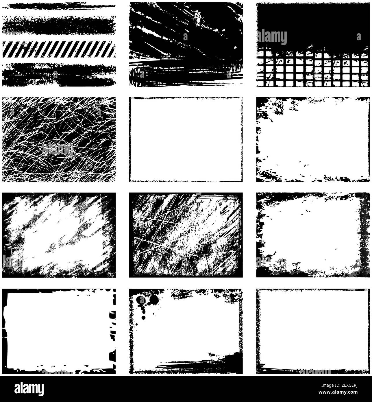 Vector grunge frame Stock Photo - Alamy