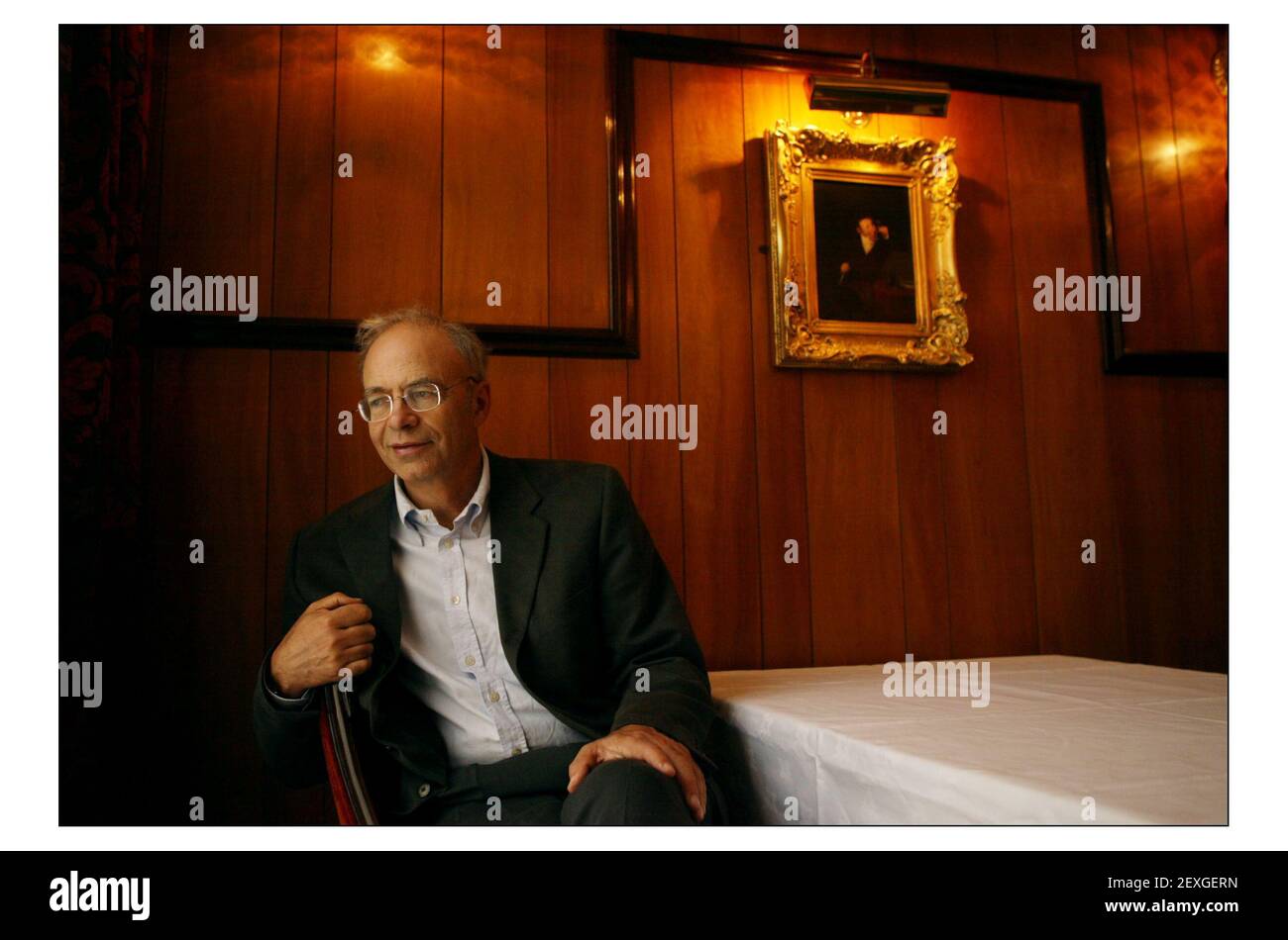 Peter Singer....philosopher, photographed in London.pic David Sandison ...