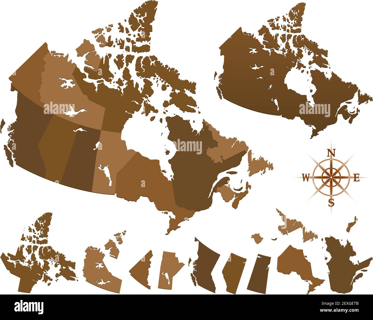 Canada map symbol shape Cut Out Stock Images & Pictures - Alamy