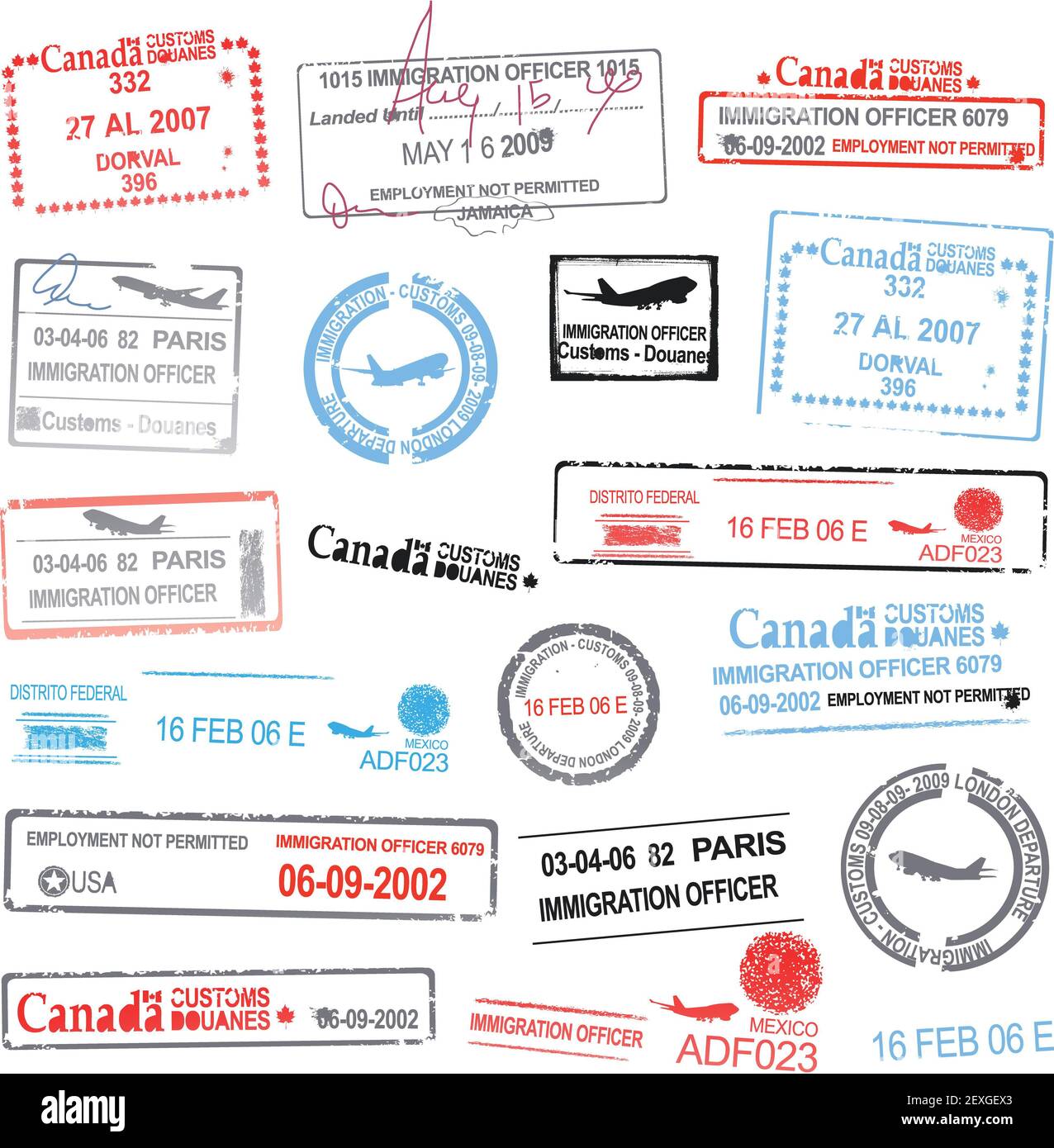 Passport Stamp Template Word