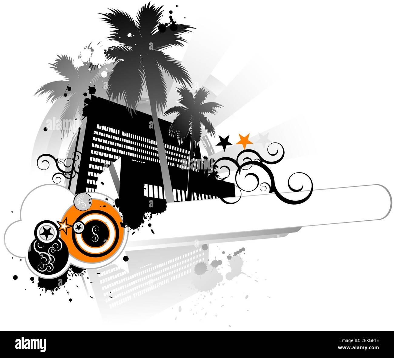 Abstract banner template design Cut Out Stock Images & Pictures - Alamy