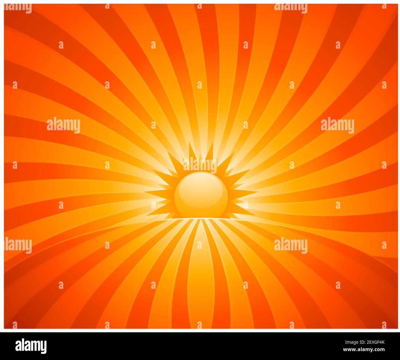 Abstract sunset background illustration Stock Photo - Alamy