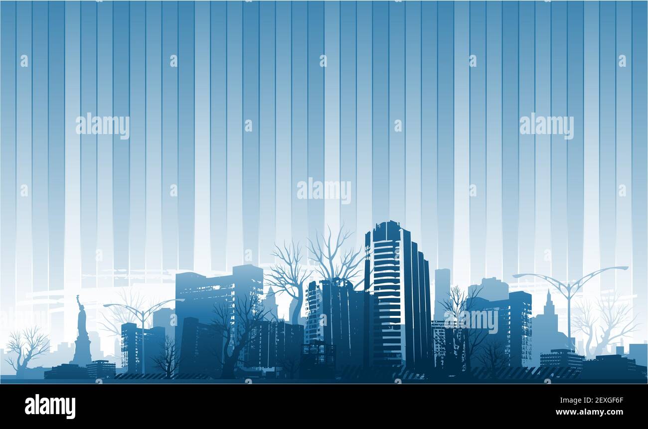 Abstract city design at morning Stock Photo - Alamy