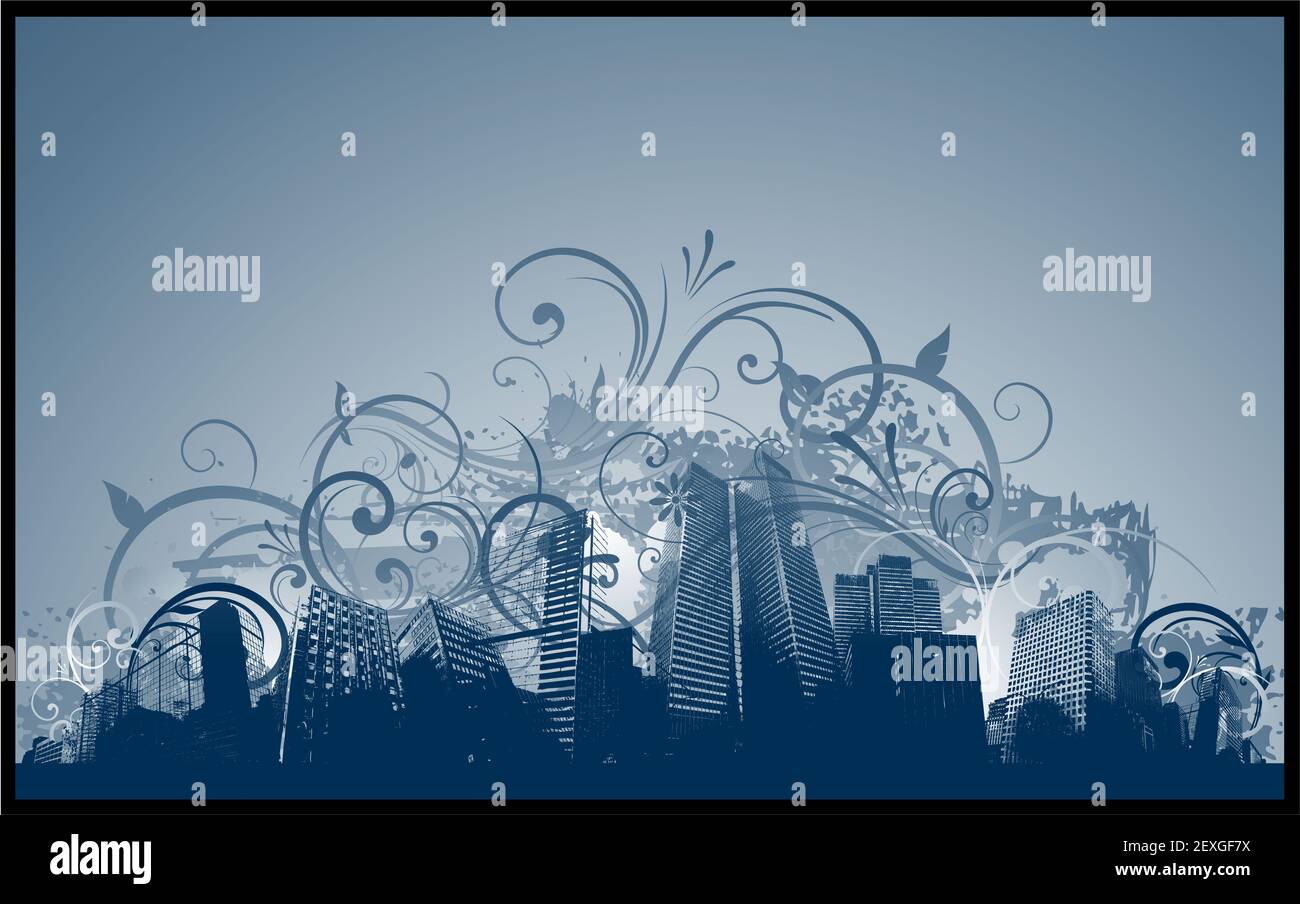 Abstract city design Stock Photo - Alamy