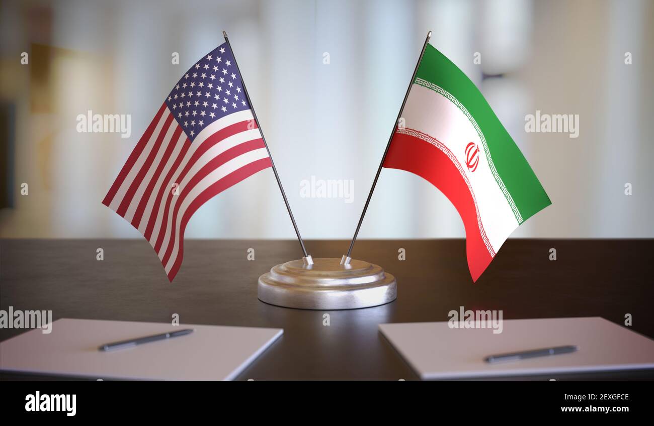 Flags of iran and usa hi-res stock photography and images - Alamy