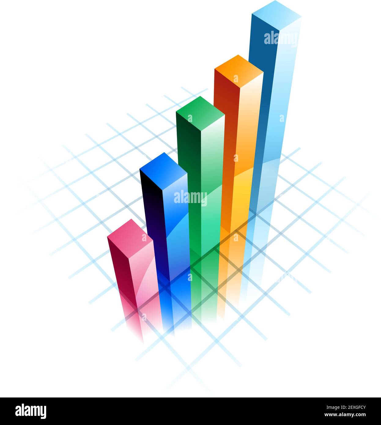 Business graph illustration Stock Photo - Alamy