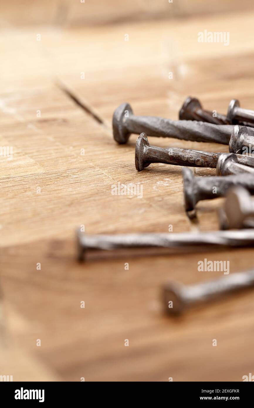 Nails shot up close Stock Photo - Alamy