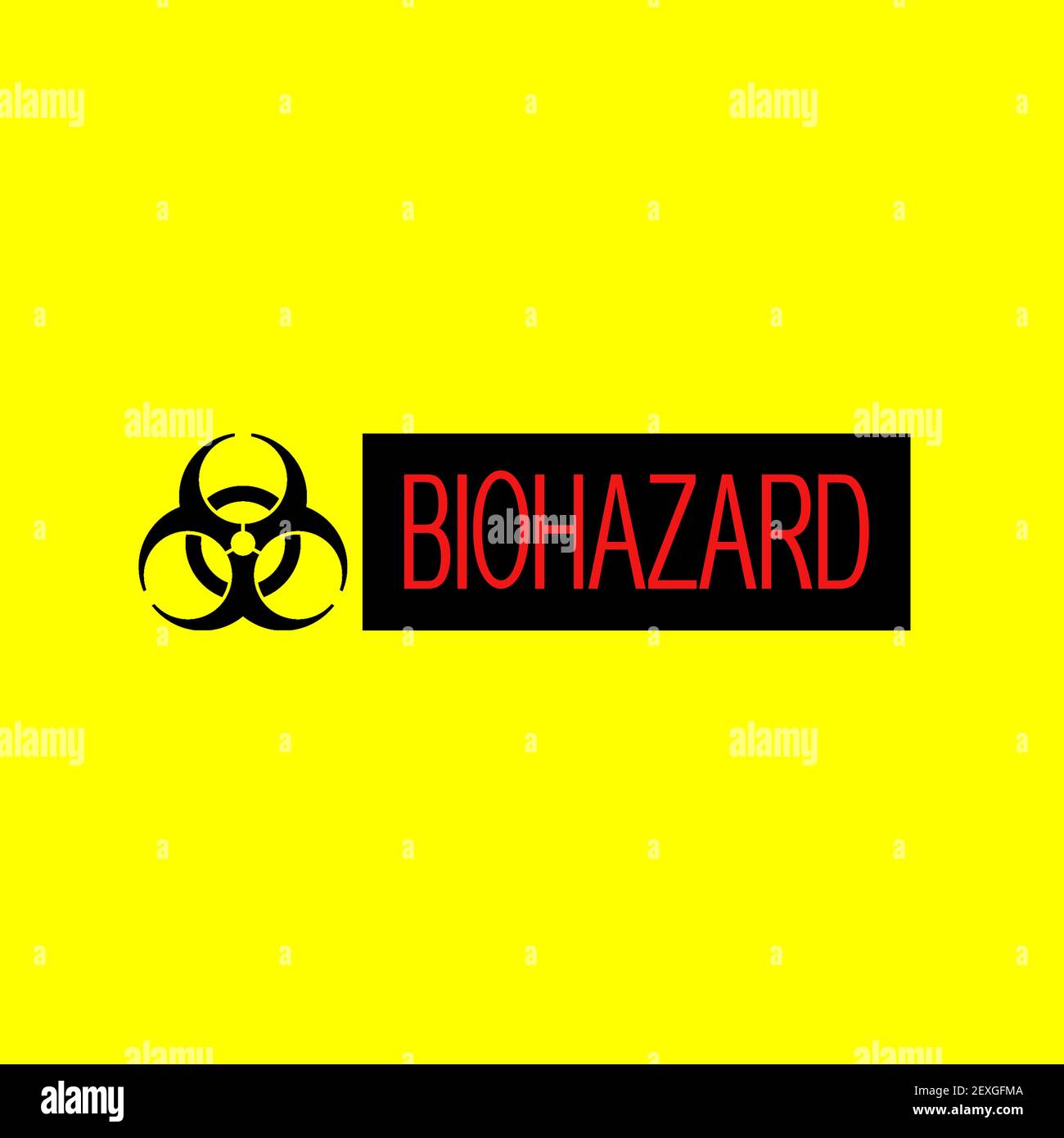 Yellow Biohazard Sign Stock Photo - Alamy