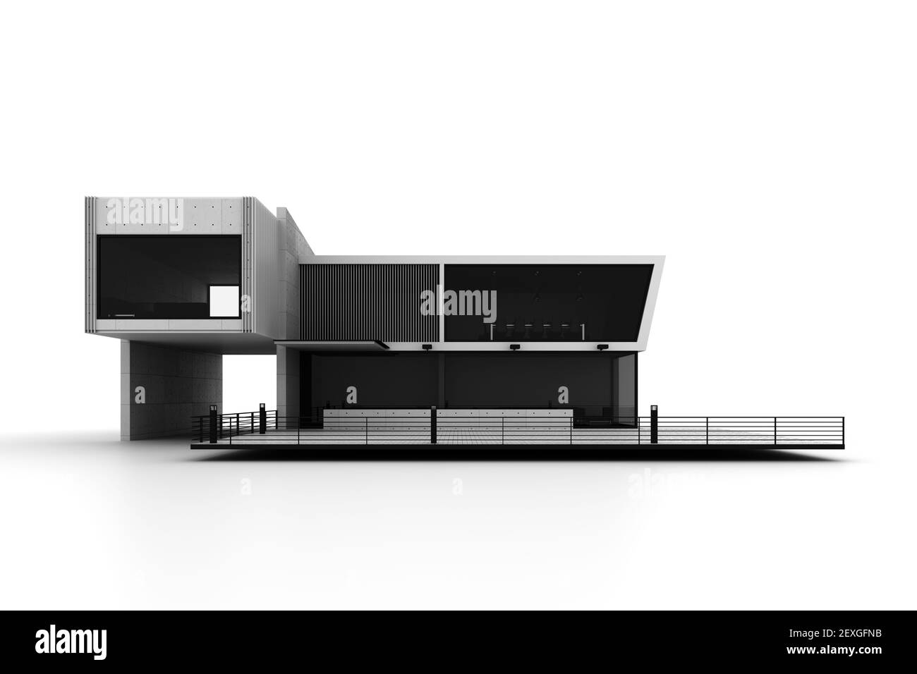 Modern design house Cut Out Stock Images & Pictures - Alamy