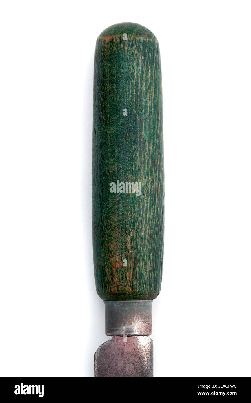 Wooden handle of chisel Stock Photo - Alamy