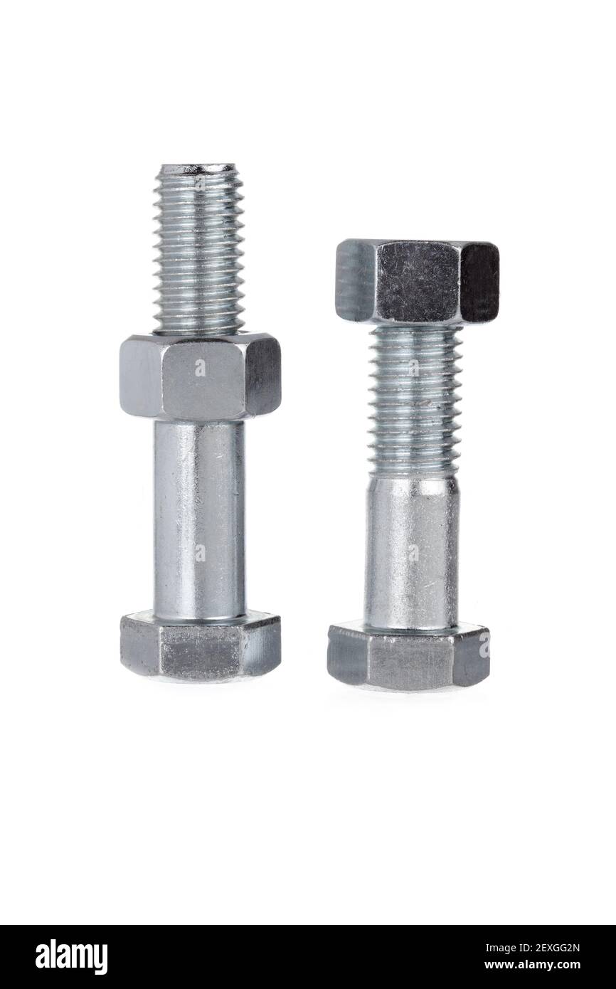 Two nuts and two bolts Stock Photo - Alamy