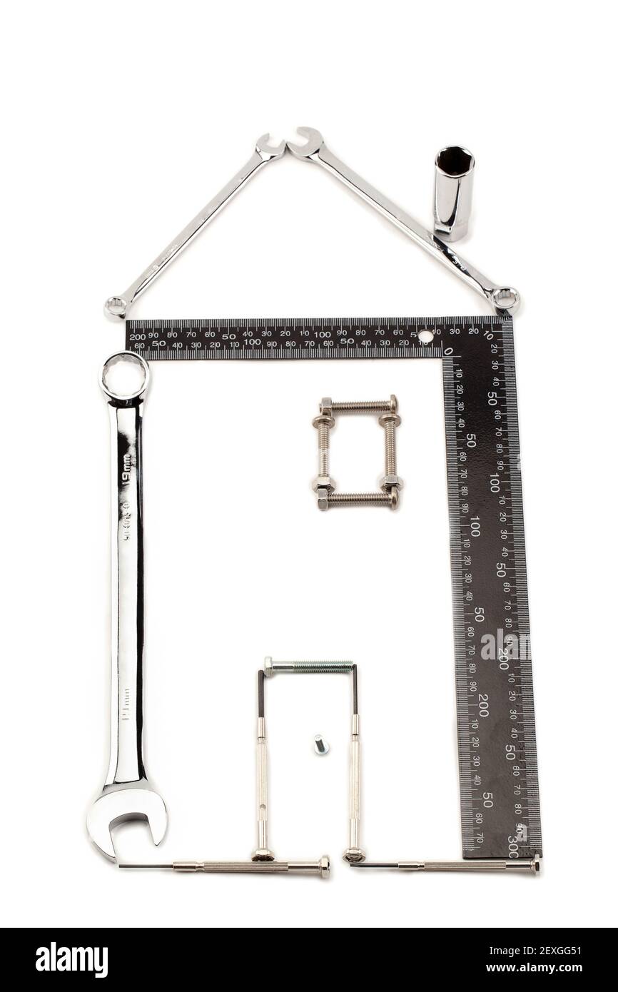 Home construction repair tools Cut Out Stock Images & Pictures - Alamy