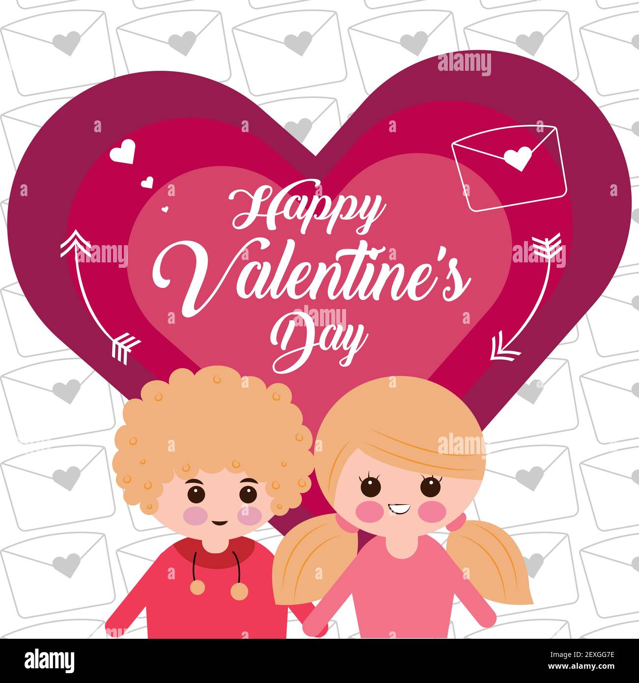 Happy valentines day card Stock Vector Image & Art - Alamy