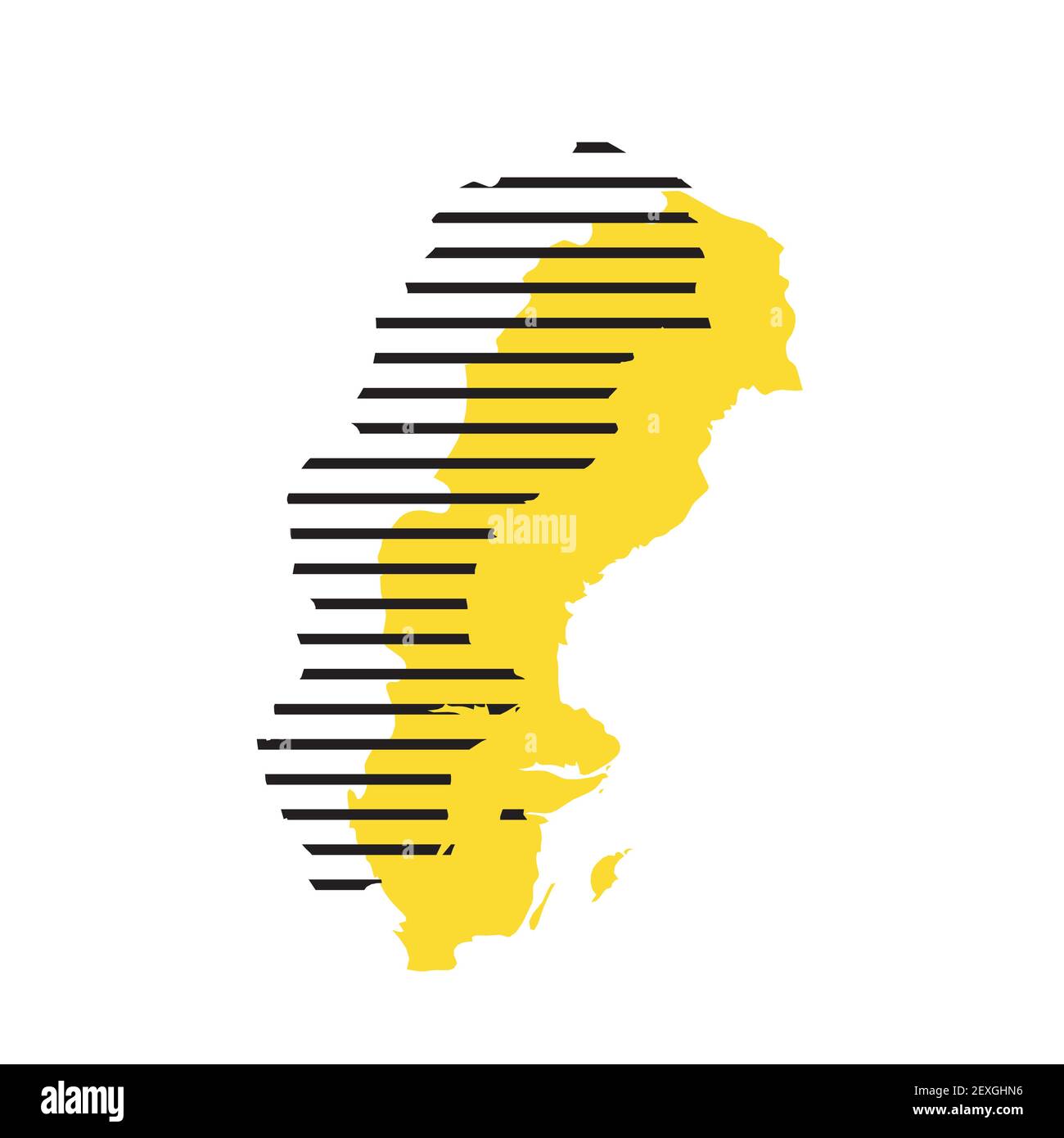 Sweden - country silhouette Stock Vector Image & Art - Alamy