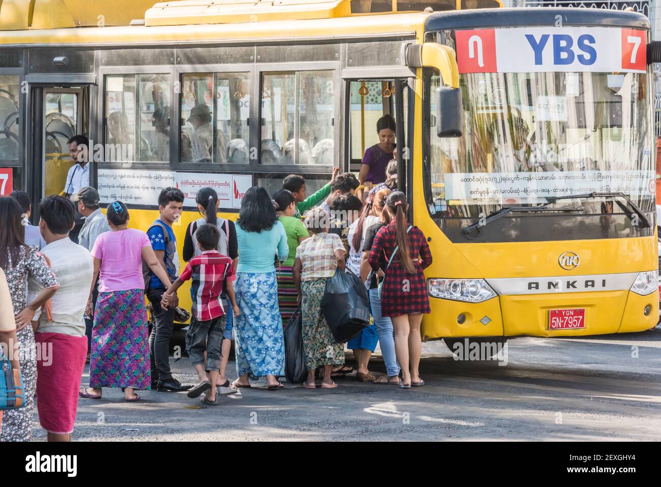 Myanmar local bus hi-res stock photography and images - Alamy