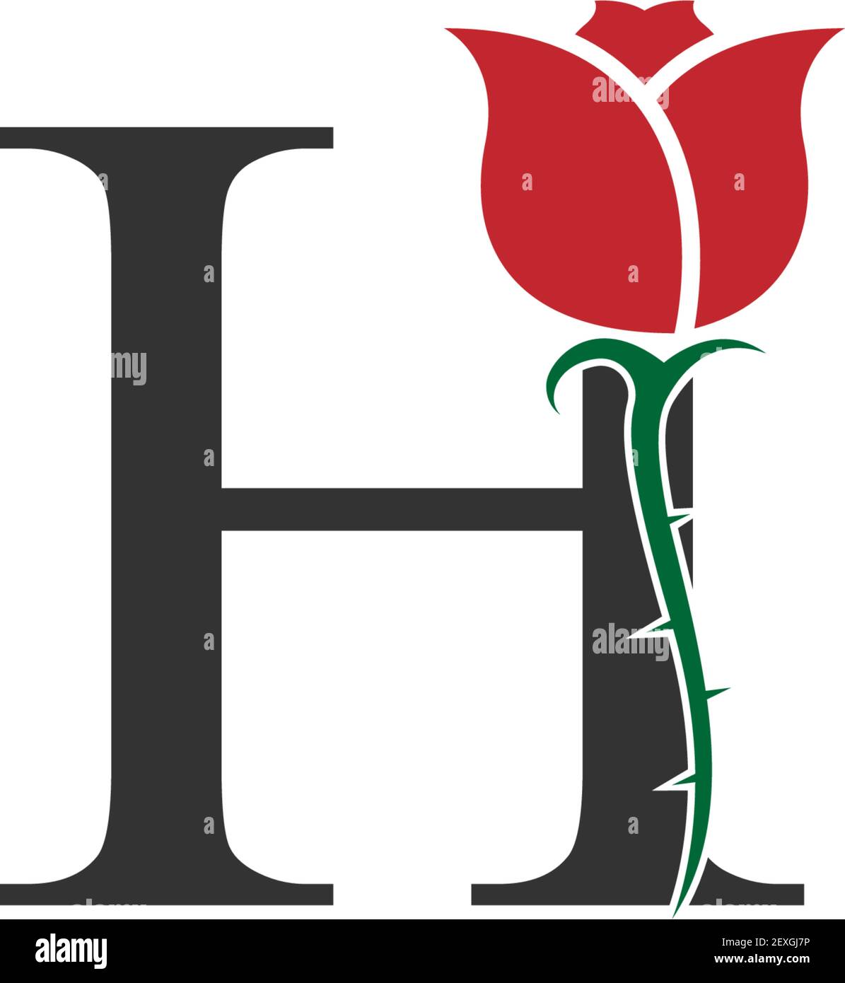Letter h with female Stock Vector Images - Alamy