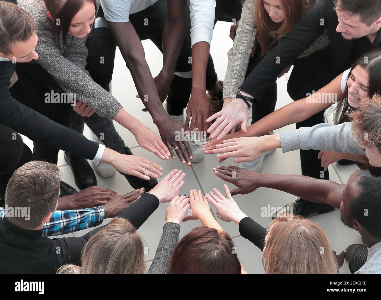 Group of Diverse Hands Together Joining Concept Stock Photo - Alamy