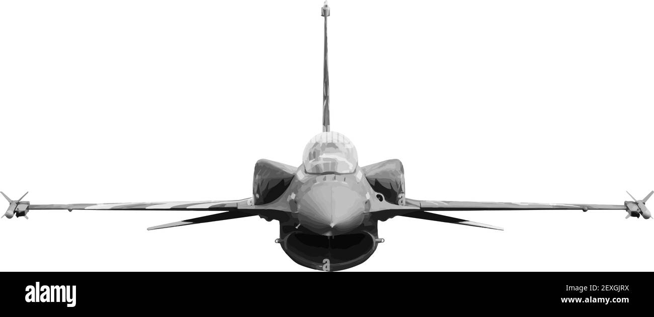 F16 fighter jet in flight Black and White Stock Photos & Images - Alamy