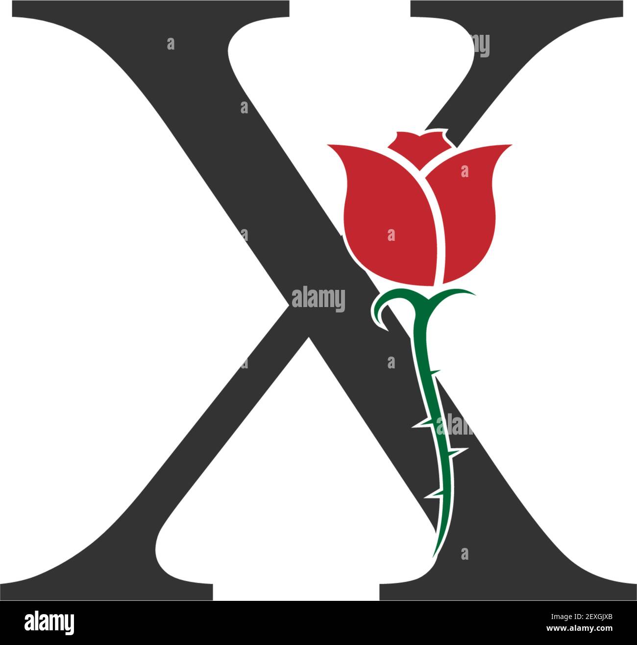 Woman with letter x Stock Vector Images - Alamy