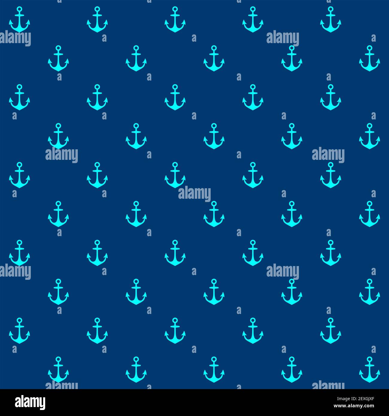 Light Blue Dark Blue Small Anchors Pattern Stock Photo - Alamy