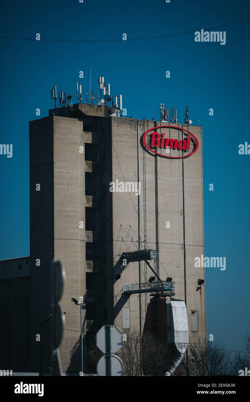 BRCKO, BOSNIA AND HERZEGOVINA - Feb 22, 2021: Logo of oil company Bimal ...