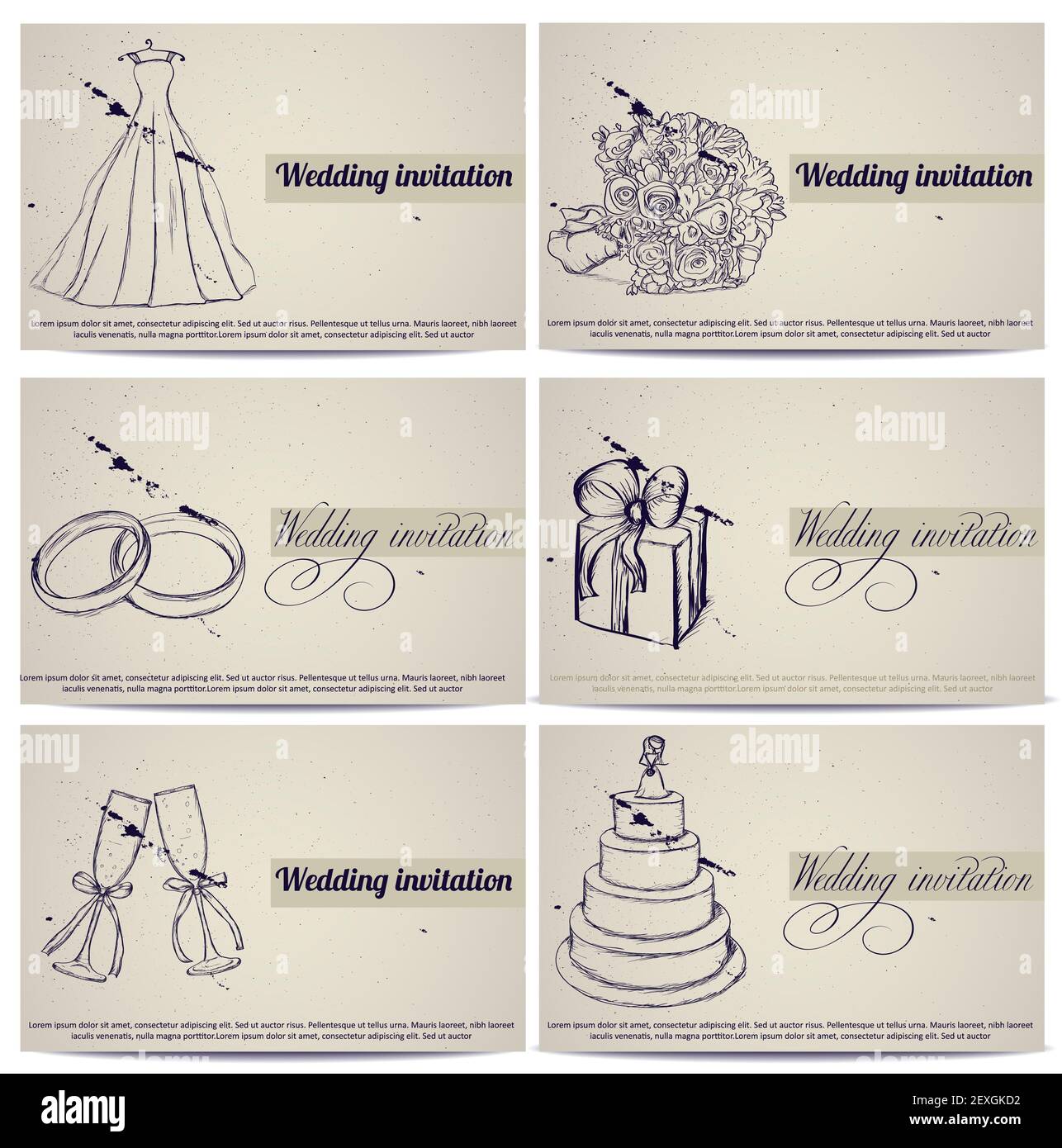 Save date wedding cards Cut Out Stock Images & Pictures - Alamy