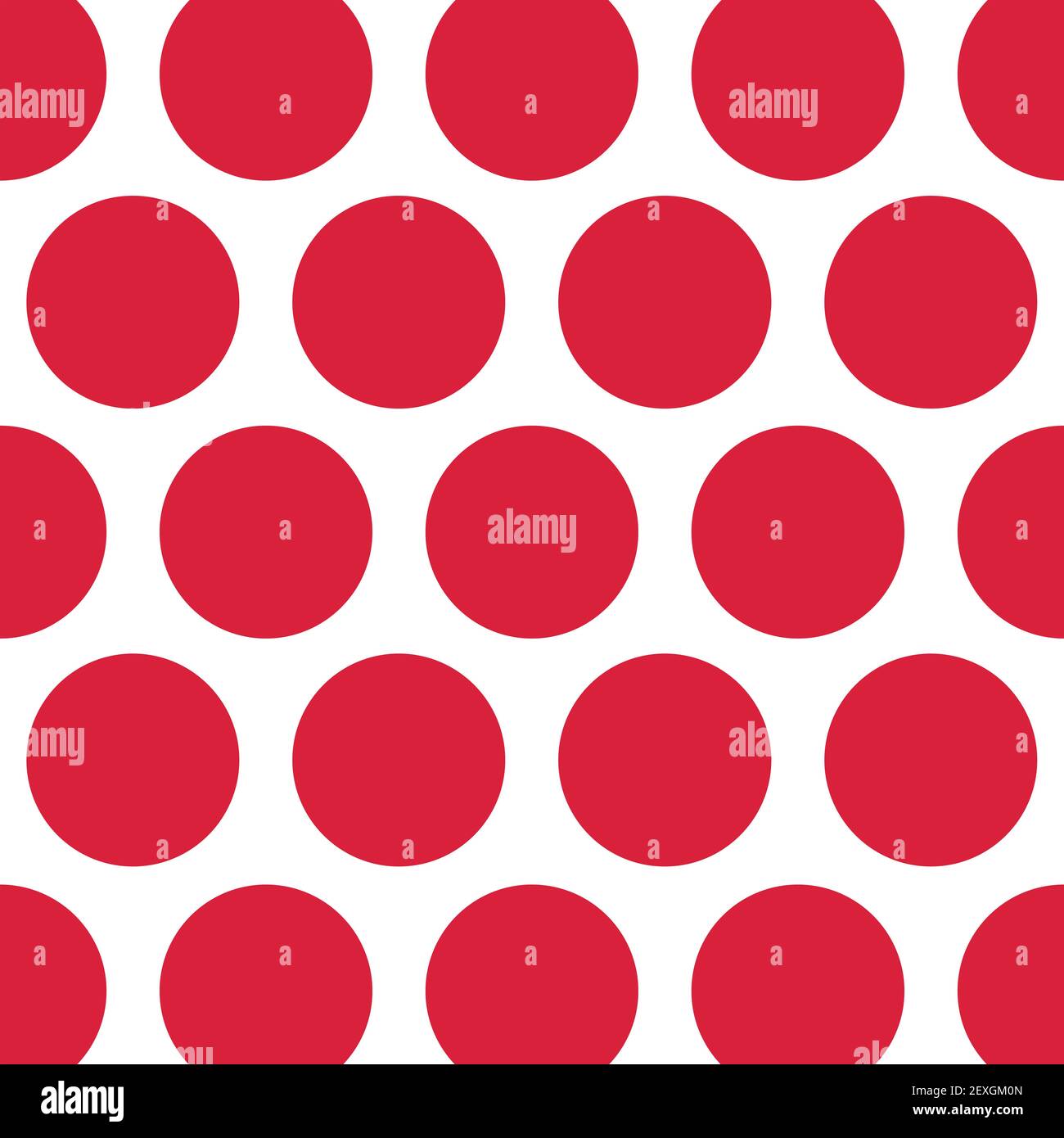 Large Red and White Polka Dot Pattern Stock Photo - Alamy