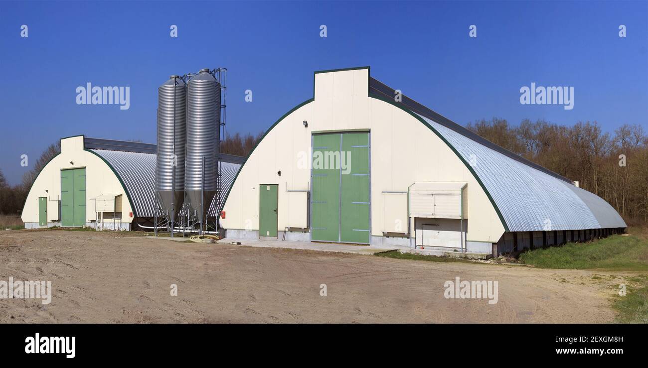 Shed for poultry farm Stock Photo - Alamy