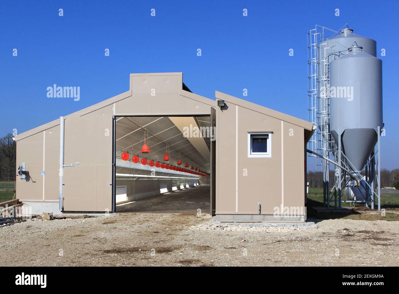 Shed for poultry farm Stock Photo - Alamy