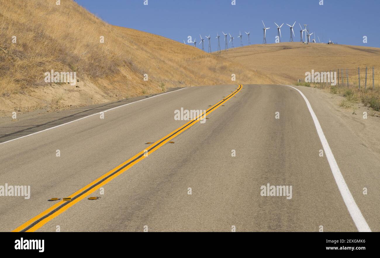 Wind Power Hill Stock Photo - Alamy