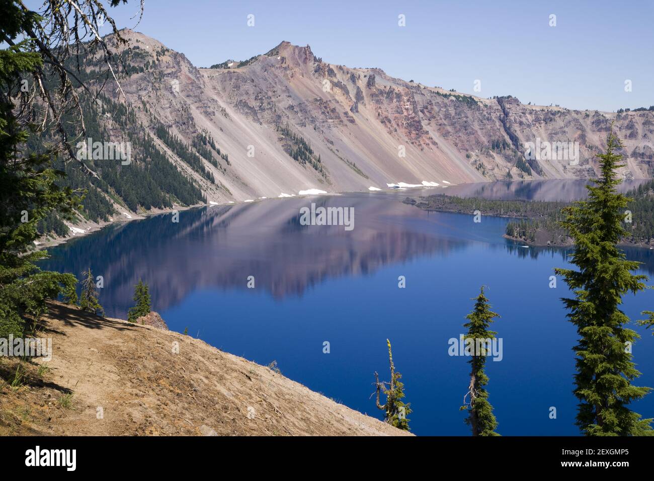 Blue caldera cliffs crater hi-res stock photography and images - Alamy