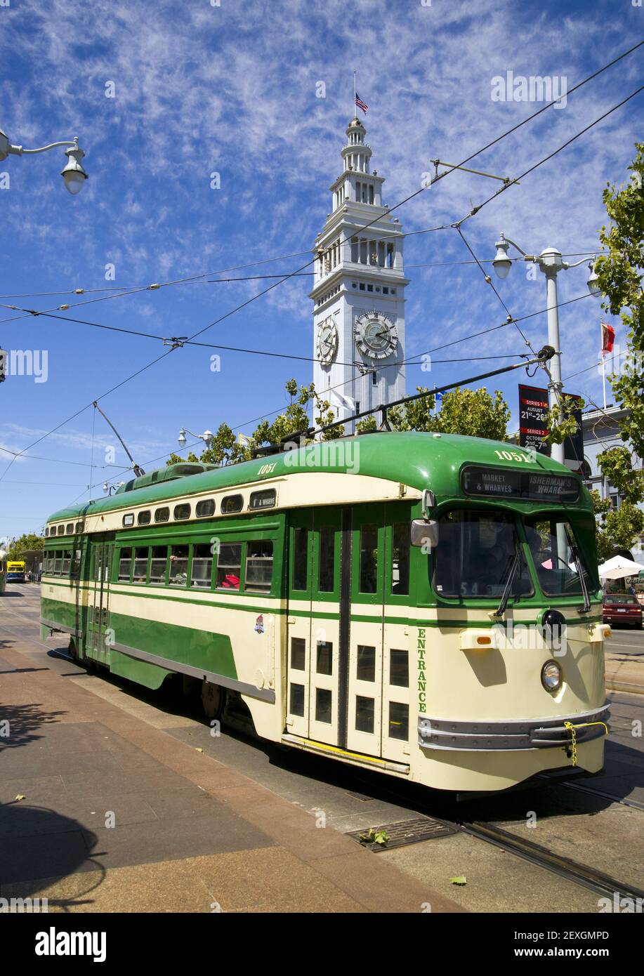 Cable Car at the Ferry Building Stock Photo - Alamy