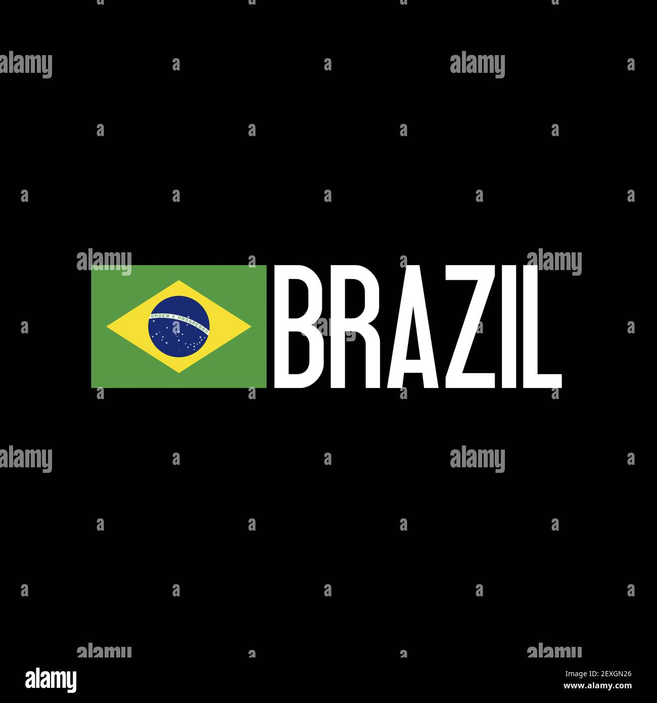 Brazil the the Right of the Brazilian Flag Stock Photo - Alamy