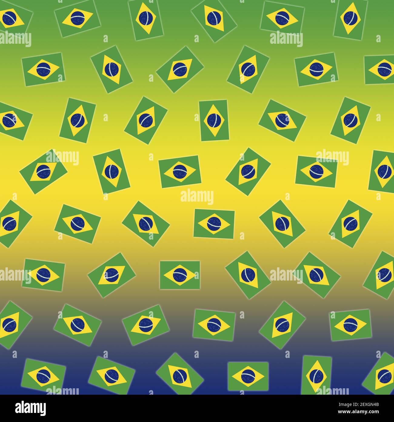 Brazilian Flag Pattern with Brazilian Color Gradient Background Stock ...