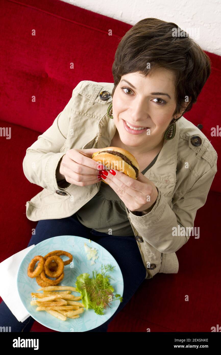 Hamburger human face hamburger head hi-res stock photography and images ...