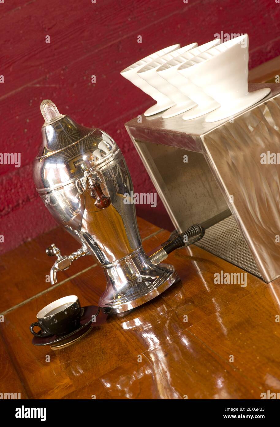 Vintage Coffee Maker Stock Photo - Alamy