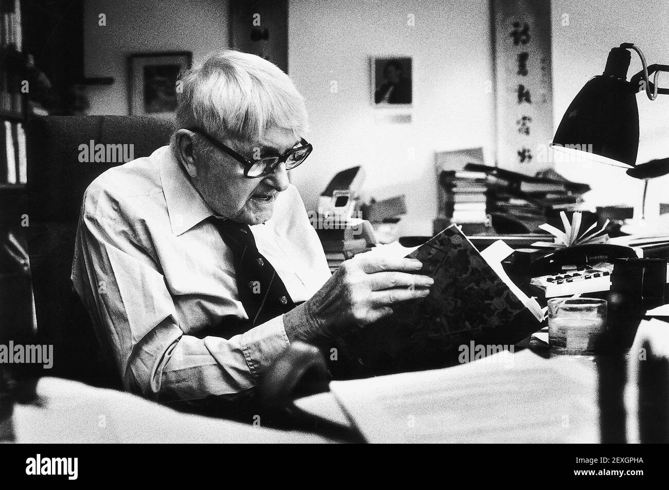 Joseph Needham at Cambridge Dbase Stock Photo - Alamy