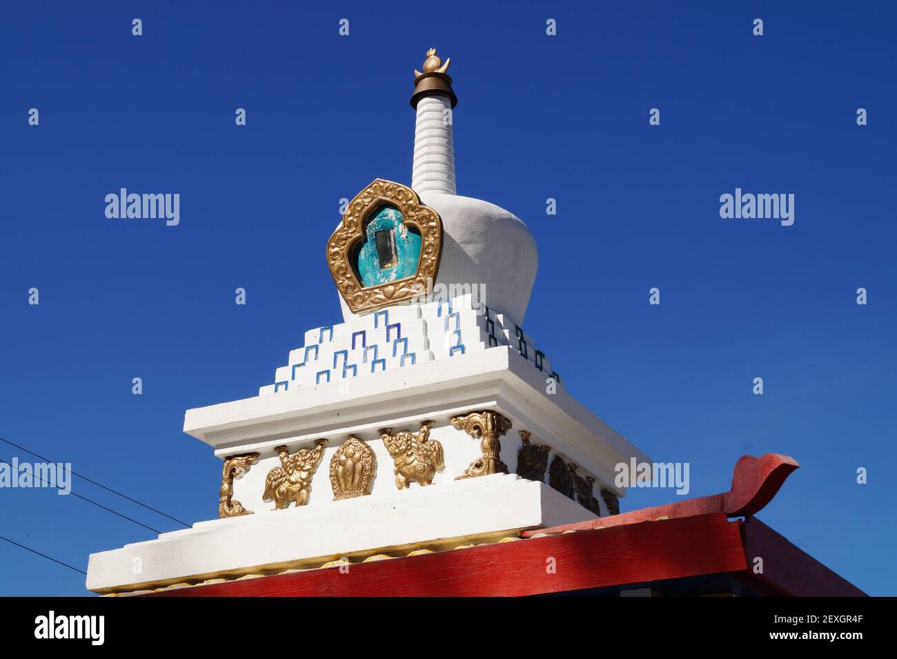 Buddhist architectural and sculptural cult structure Stock Photo - Alamy
