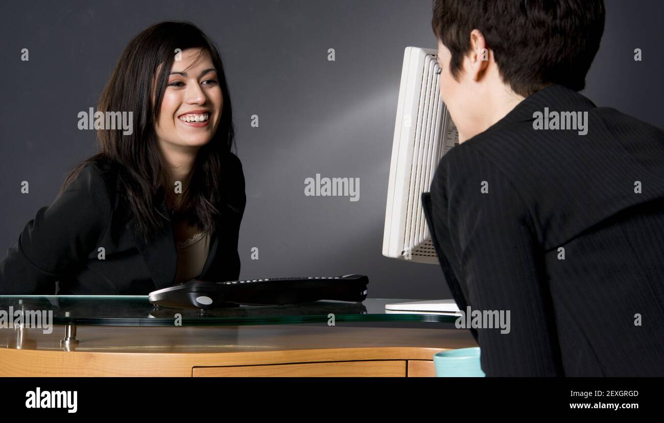 Workplace interview black hi-res stock photography and images - Alamy