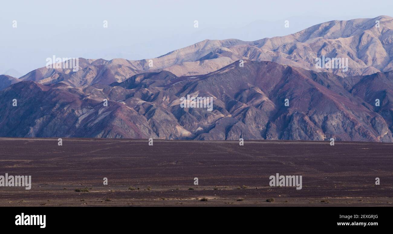 Colorful Andes mountain near nazca lines, Ica Peru Stock Photo - Alamy